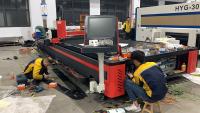 China 25m/min Cutting Speed Metal Pipe Tube Fiber Cutting Machine with Raytools Laser Head for sale