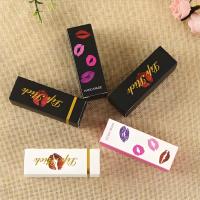 China Premium Custom Lipstick Packaging Boxes | Handmade Cosmetic Paper Boxes With Gold Stamping for sale
