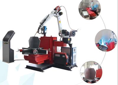 China Water Cooled CO2 Robotic Welding Robot 1200mm for Transmission Pylon Foot Fabrication for sale