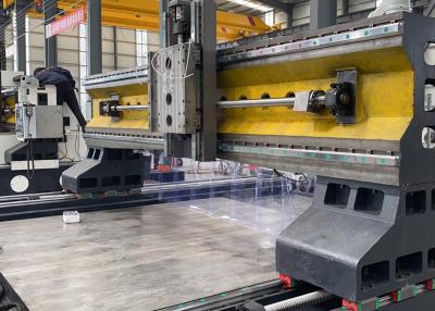 China Industrial Gantry CNC Plate Drilling And Milling Machine With Chip Conveyor for sale