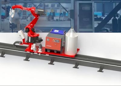 China ≤0.5mm Visual Accuracy Orthogonal Rail Welding Robot Used For Roof Beams for sale