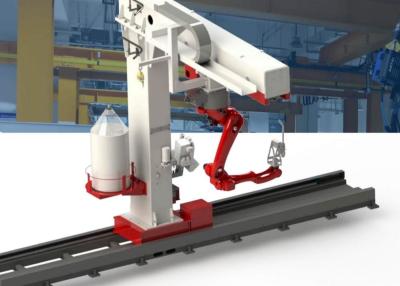 China 7/8/9 Axis Degrees Of Freedom CNC Inverted Rail Welding Robot Machine For Steel Weld for sale