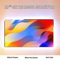 China 27-Inch Professional Flat 4K Gaming Monitor Wide Screen with 3840x2160 Resolution HDR400 10bit 60Hz Refresh for Computers for sale