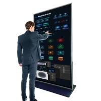 China 75inch I5 8G 256G Professional Custom Mode Advertising Vertical Digital Signage Infrared Multi-touch Screen Video Floor Media for sale