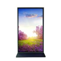 China 75-Inch Infrared Touch Full Screen Vertical Floor Stand Advertising Machine Indoor Digital Display for Video Media for sale