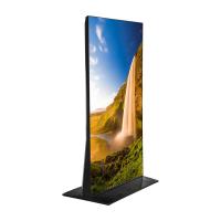 China 75 Inch Full Screen Digital Signage Indoor Non Touch Floor Stand 4k Lcd Advertising Display Screen for sale
