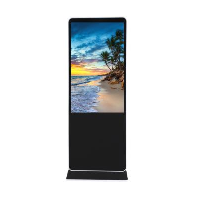 China Floor Standing 43 49 55 Inch Android Video Lcd Advertising Player Kiosk Vertical Totem Digital Touch Signage Display for sale