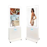 China 55 Inch Double-sided Floor Standing Advertising Screen Hd Lcd Transparent Display Monitor for Shopping Mall for sale