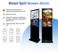 China Custom Indoor Floor Standing Digital Signage Kiosk 1080p Hd Quality Lcd Screen Advertising Video Picture Display Player for sale