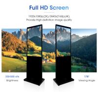 China 1080p HD Quality Floor Standing Vertical Digital Advertising Display Capacitive Touch Lcd Screen Monitor  With Remote Control for sale