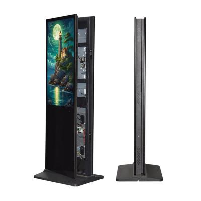 China 55 65 Inch Indoor Self Standing Advertising Board Lcd Touch Screen Totem Display Screen for sale