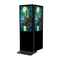 China 55 65 Inch Indoor Self Standing Advertising Board Lcd Touch Screen Totem Display Screen for sale