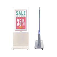 China 43 Inch Indoor Floor Standing Double Sided Transparent Touch Screen 4k Dual Screen Lcd Advertising Digital Signage for sale