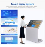 China 32 43 55 Inch Indoor Full Hd Display Information Inquiry Self Terminal Horizontal Capacitive Touch Screen Kiosk for sale