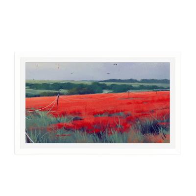 China Wholesale WiFi Digital Frame Display Wood Frame Clock Function MP3 Audio Wall Mount 32 43 55 Inch Full HD Intellint Art Museum for sale