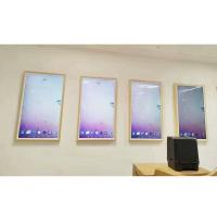 China Wholesale WiFi Digital Frame Display Wood Frame Clock Function MP3 Audio Wall Mount 32 43 55 Inch Full HD Intellint Art Museum for sale