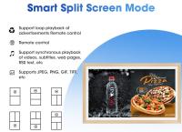 China Wholesale WiFi Digital Frame Display Wood Frame Clock Function MP3 Audio Wall Mount 32 43 55 Inch Full HD Intellint Art Museum for sale