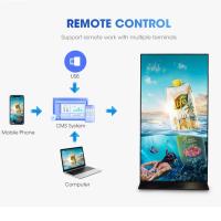 China 98 Inch Indoor Free Standing Full Screen Non Touch Display Hd Big Advertising Screen Lcd Digital Signage With Remote Control for sale