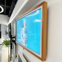 China Wholesale 32 43 55 Inch Wood Digital Photo Frame Display Wall Mount NFT Full HD Touch Screen WiFi Clock-Competitive Price for sale