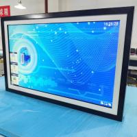 China OEM 4K NFT Digital Photo Frame 43 55 Inch Wood Display Screen for Art Museum Video & Media WiFi Clock Video Playback Function for sale