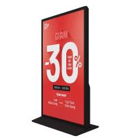 China China Manufactured 75 Inch Full Screen Media Player Monitor Vertical Floor Advertising Machine for Indoor Video for Elevators for sale