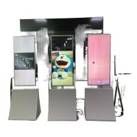China 43-Inch Dual-Sided 4K LED LCD Advertising Screen Transparent Digital Signage for Window Display & Floor-Standing Video Player for sale