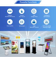 China 32 43 55 Inch Self-Service Advertising Kiosk L Shape Standing Interactive Touch Screen Display Digital Totem Screen for Mall for sale