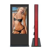 China Direct Factory Sale Outdoor All-In-One Advertising Machine Black Red Frame LED Display Touch Monitor for sale