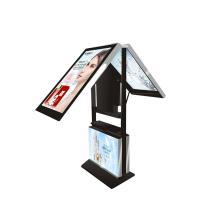 China 55-Inch Touch LCD Holographic Elevator Advertising Machine Guangzhou Intelligent Floor Horizontal Mirror Video Vending Machine for sale