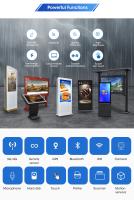 China 65/75/86 Inch Outdoor Smart Kiosk Lcd Digital Signage Display Screen Waterproof Floor Standing Touch Screen for Advertising for sale