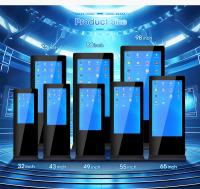 China 65/75/86 Inch Outdoor Smart Kiosk Lcd Digital Signage Display Screen Waterproof Floor Standing Touch Screen for Advertising for sale