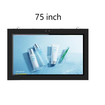 China Custom 75 Inch Open Frame PC Wall-Mounted LED Segment Display Non-Touch Outdoor Stadium Video Screen Retail Store Shopping Mall for sale