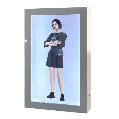 China 75/86/98 Inch 3D Digital Human Display Cabinet Holographic Indoor OEM AI Voice Dialogue TFT Innovative Hologram Equipment for sale