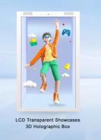 China 75/86/98 Inch 3D Digital Human Display Cabinet Holographic Indoor OEM AI Voice Dialogue TFT Innovative Hologram Equipment for sale