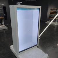 China Smart Interactive 3D Hologram Transparent LCD Display Box with Touch Screen Flexible Showcase for Video Advertising Media Use for sale
