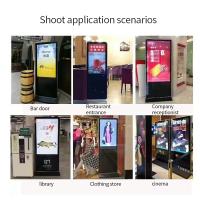 China OEM 55-Inch Touch Vertical Advertising LED Video Wall LCD Media Stand Indoor SDK Function Easy Floor Installation 1 Year for sale