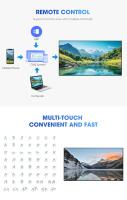 China Odm Indoor Wall Mounted 32 43 50 Inch Video Picture Media Advertising Player Touch Screen Lcd Display for sale