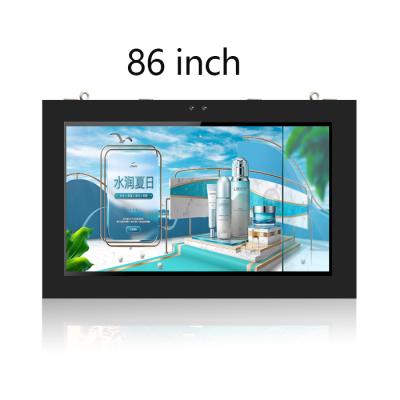 China Hot Selling 86-Inch Digital Android LED Display Signage Screen Waterproof Outdoor Wall-Mounted Touch-Free Billboard China for sale