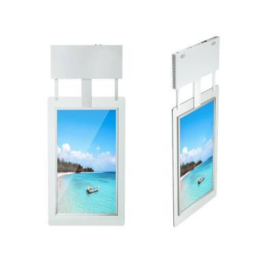 China 49 Inch High Brightness Ultra Thin Window Shopping Lcd Display Advertising Double Sided Hanging Display Digital Signage for sale