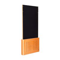 China Custom Golden Color 55 Inch Indoor Floor Stand Vertical Display Advertising Information Players Screen Lcd Digital Signage for sale