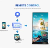 China 75-Inch High Definition Floor Stand Full Screen Infrared Advertising Machine Digital Signage Indoor Video Applications LCD Type for sale