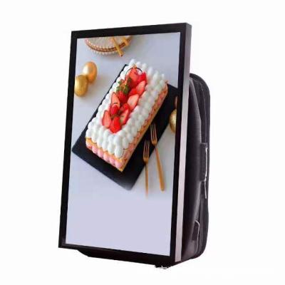 China LCD Backpack Advertising Machine 2.5mm Pixel Pitch IP65 Rating 5V Power Indoor Use SDK Enabled 1 Year Warranty Android OS Full for sale