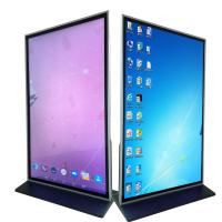 China 98-Inch Interactive Digital Signage All-in-One Advertising Floor Stand with Video Use Vertical Machine for Media for sale