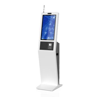 China Floor Standing 21.5 Inch Touch Screen All-in-One Machine, Hospital Queue & Number Calling Self-Service Terminal for sale