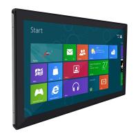 China 23.6 Inch Pure Flat Front Industrial Touch Screen Monitor 10 Point Multi Touch IP65 Dustproof for sale