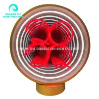 China LED Light Source Fashion Sense of Technology HD Tempered Glass Abyss Mirror Neon Mirror for sale