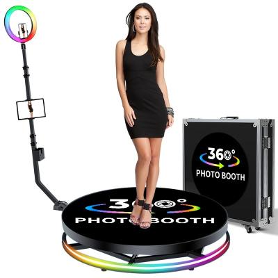 China Stabler Strong Metal and Tempered Glass 360 Degree Camera Photo Booth for Indoor Events for sale