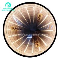 China Frame Material Durable Metal Hd Tempered Glass Abyss Mirror Neon Mirror for Source for sale