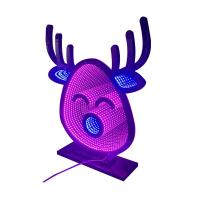 China Christmas Deer Lamp LED Light Strip Acrylic Magic Mirror for Festive Lighting Effect for sale