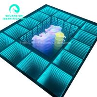China Outdoor 3D LED Light Up Floor Abyss Mirror Neon Abyssal Magic Mirror Size Customized for sale